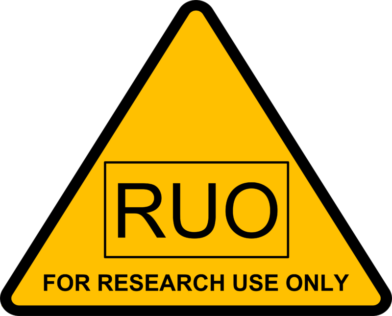 Laborprodukte "For Research Use Only (RUO)"